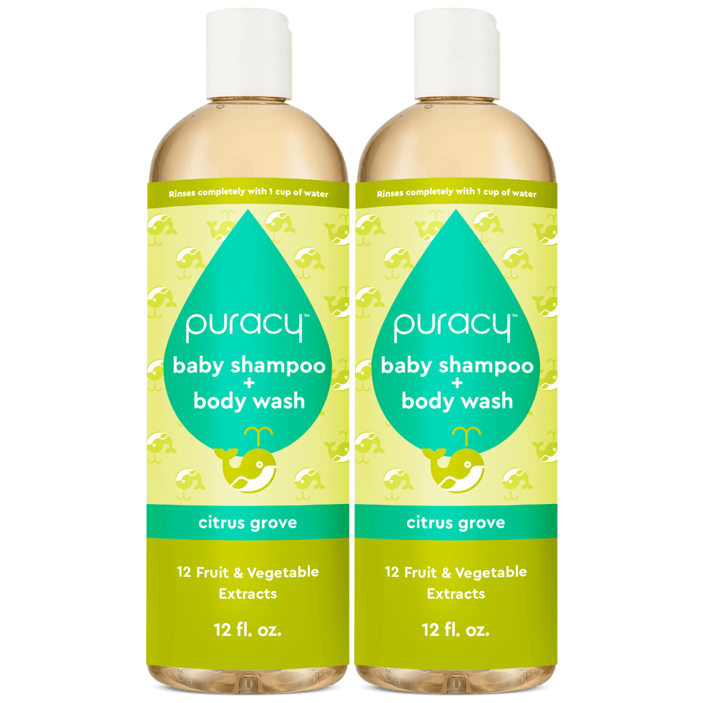 Plant-Powered Baby Shampoo & Body Wash (Tear-Free) | Puracy