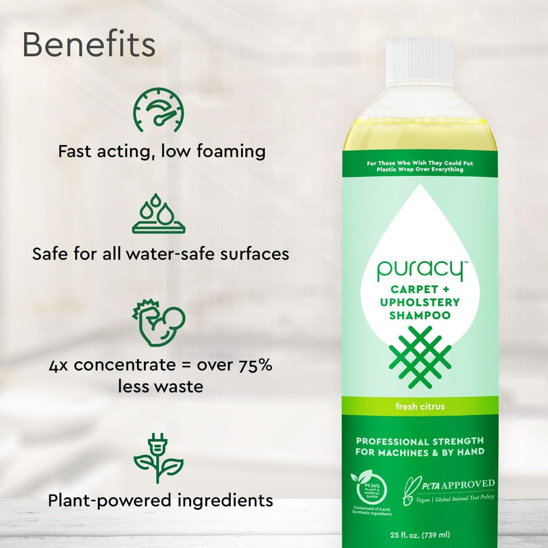 Puracy Natural Carpet & Upholstery Shampoo Cleaner